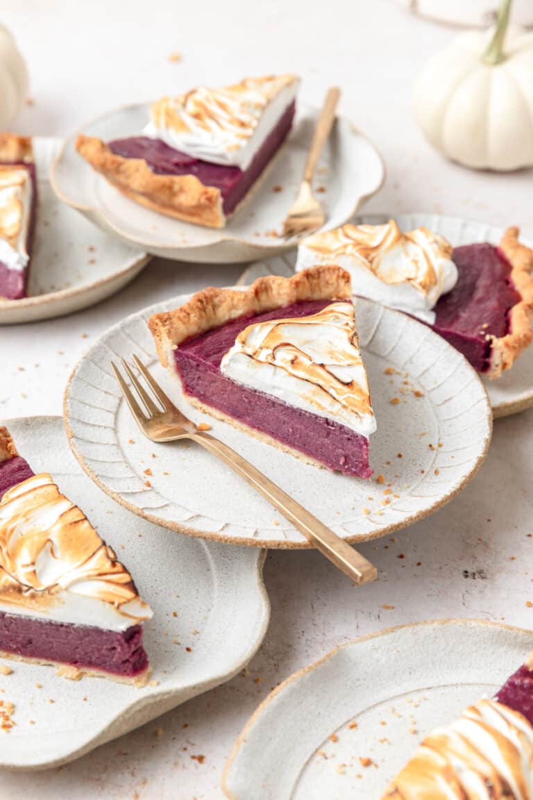 Purple Sweet Potato Pie ~ Barley & Sage