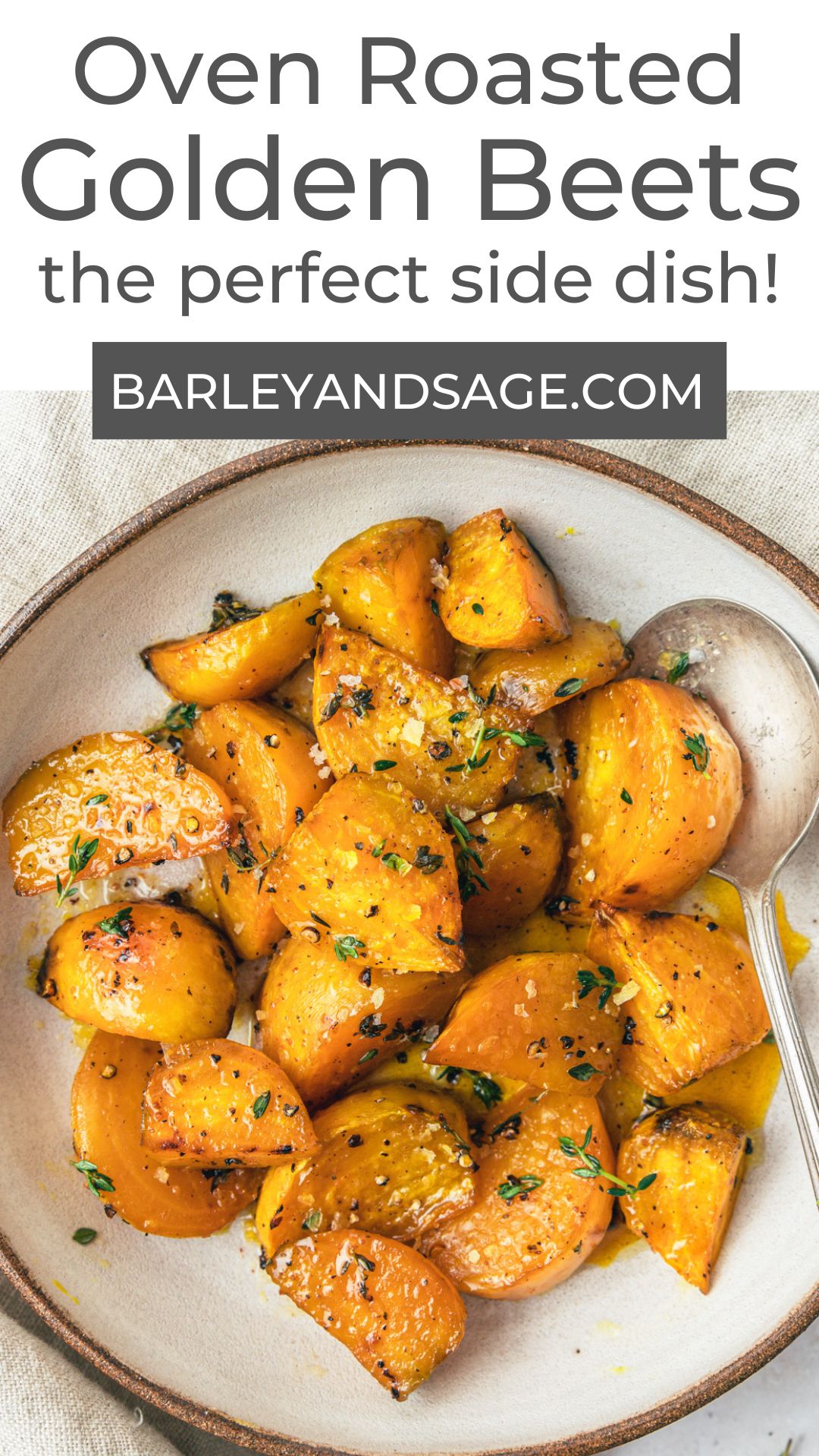 Roasted Golden Beets ~ Barley & Sage