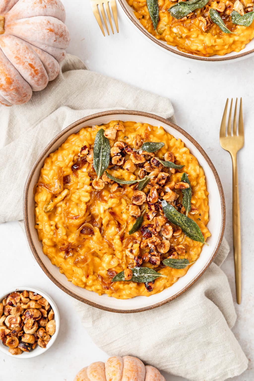 Pumpkin Risotto ~ Barley & Sage