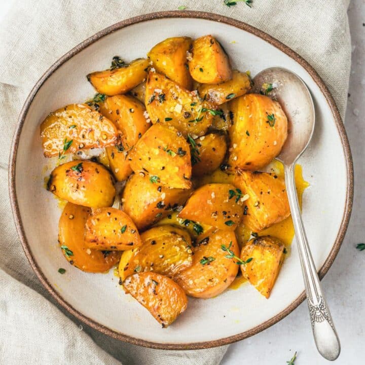 Roasted Golden Beets ~ Barley & Sage