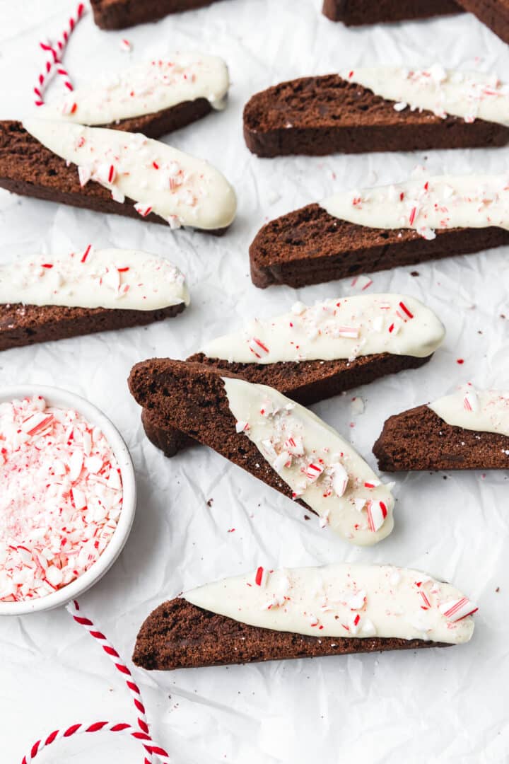 Chocolate Peppermint Biscotti ~ Barley & Sage