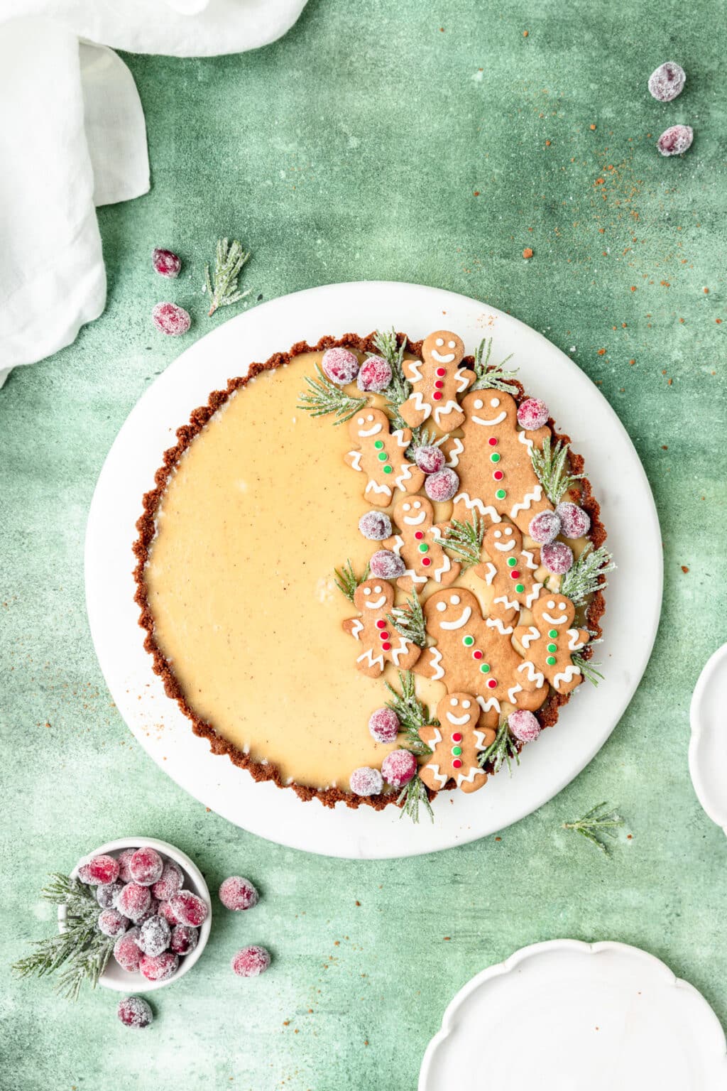 Eggnog Custard Tart ~ Barley & Sage