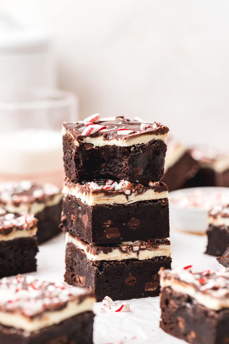 Peppermint Bark Brownies ~ Barley & Sage