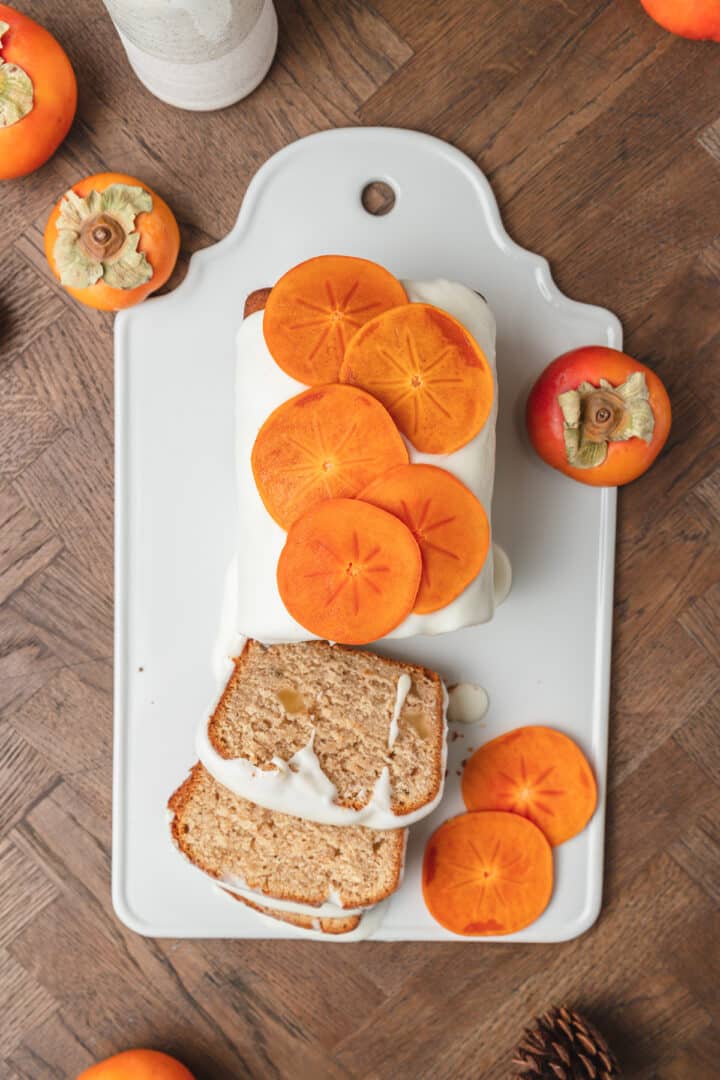Persimmon Loaf Cake Recipe ~ Barley & Sage