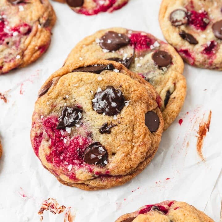 Dark Chocolate Raspberry Cookies ~ Barley & Sage