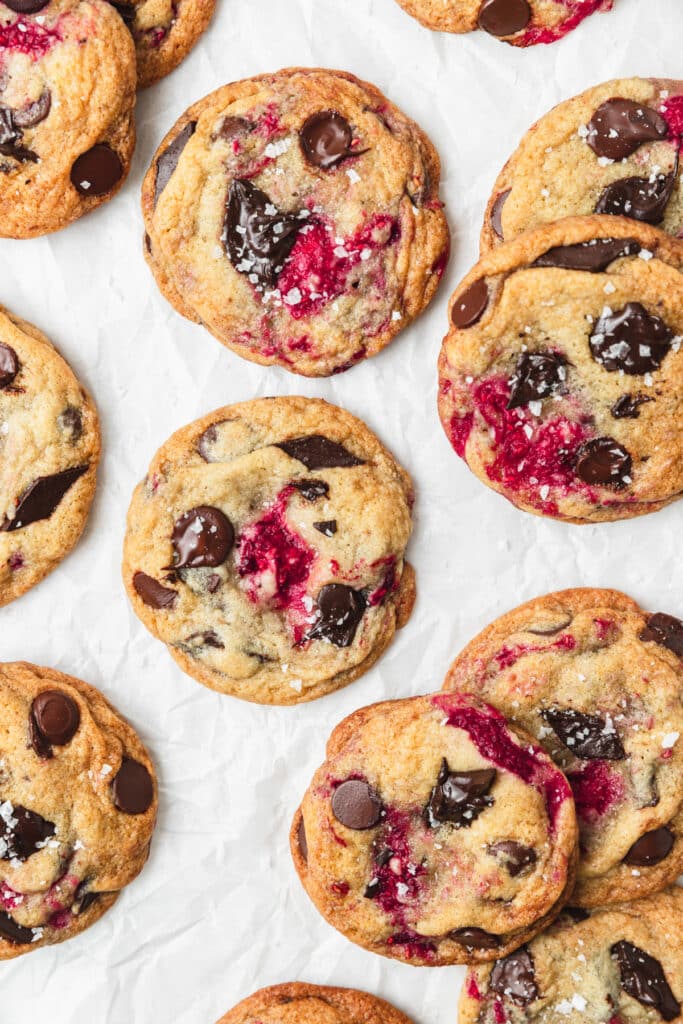 Dark Chocolate Raspberry Cookies ~ Barley & Sage