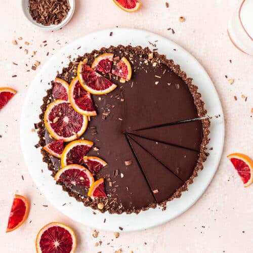 Blood Orange Chocolate Tart Recipe ~ Barley & Sage