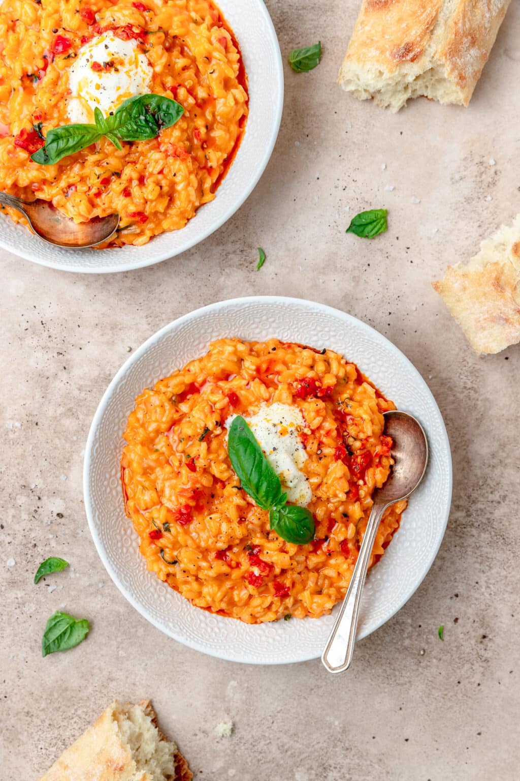 Calabrian Chili Risotto with Mascarpone Cheese ~ Barley & Sage