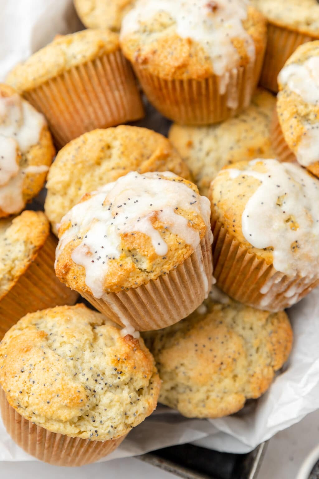 Lemon Poppy Seed Muffins ~ Barley & Sage