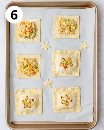 Mini Chicken Pot Pies with Puff Pastry ~ Barley & Sage