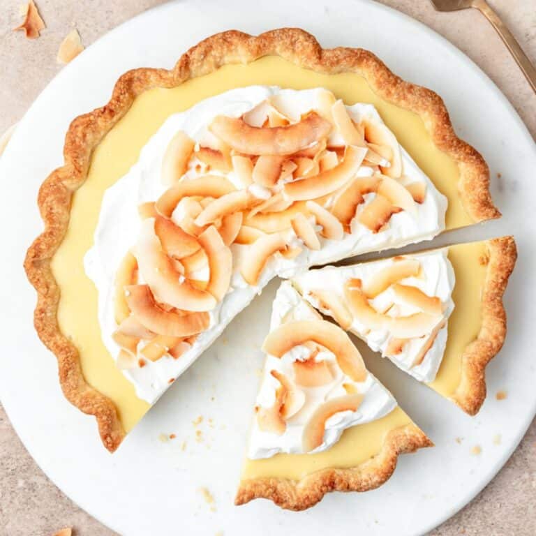 Homemade Coconut Cream Pie Recipe ~ Barley & Sage