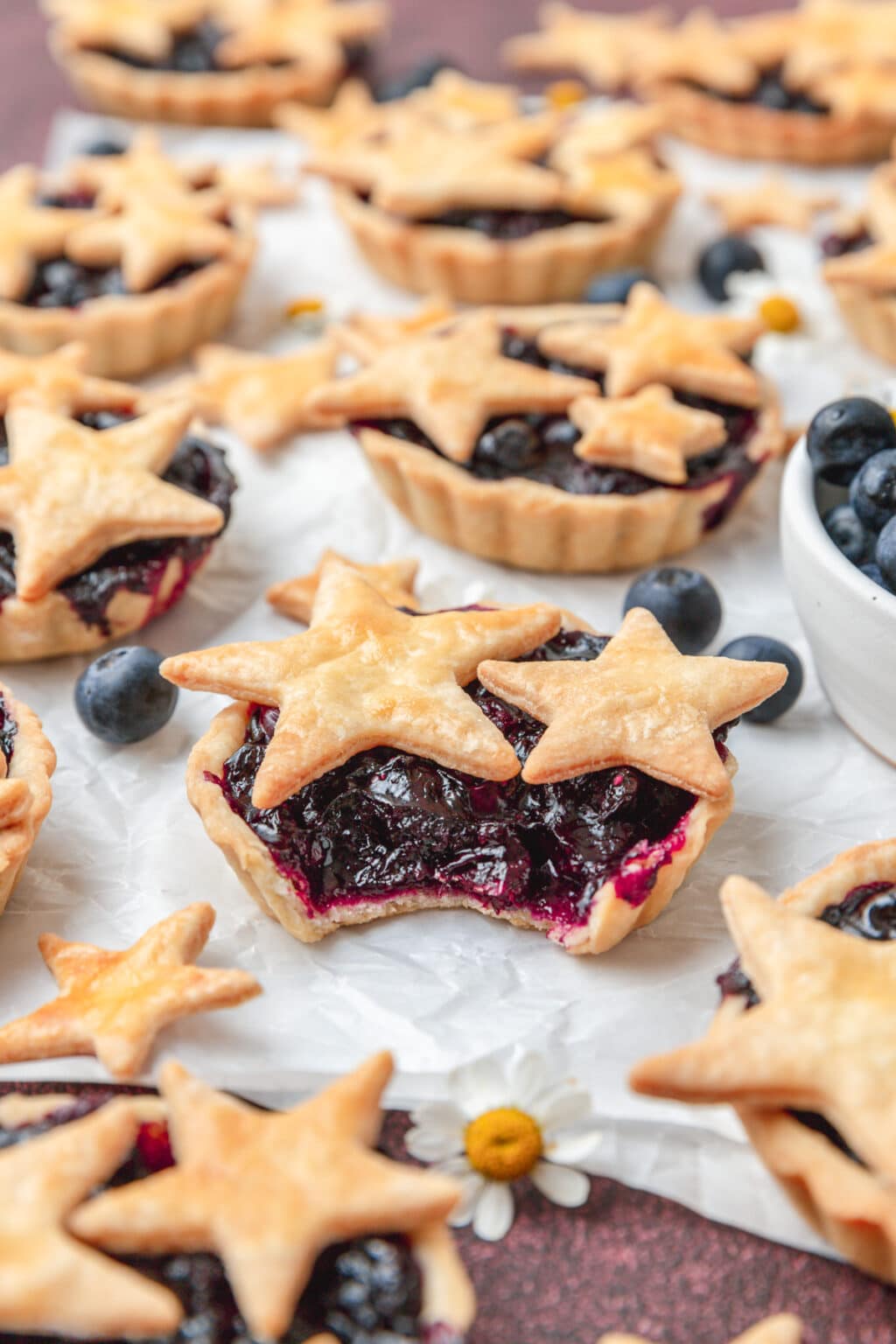 Mini Blueberry Pies ~ Barley & Sage