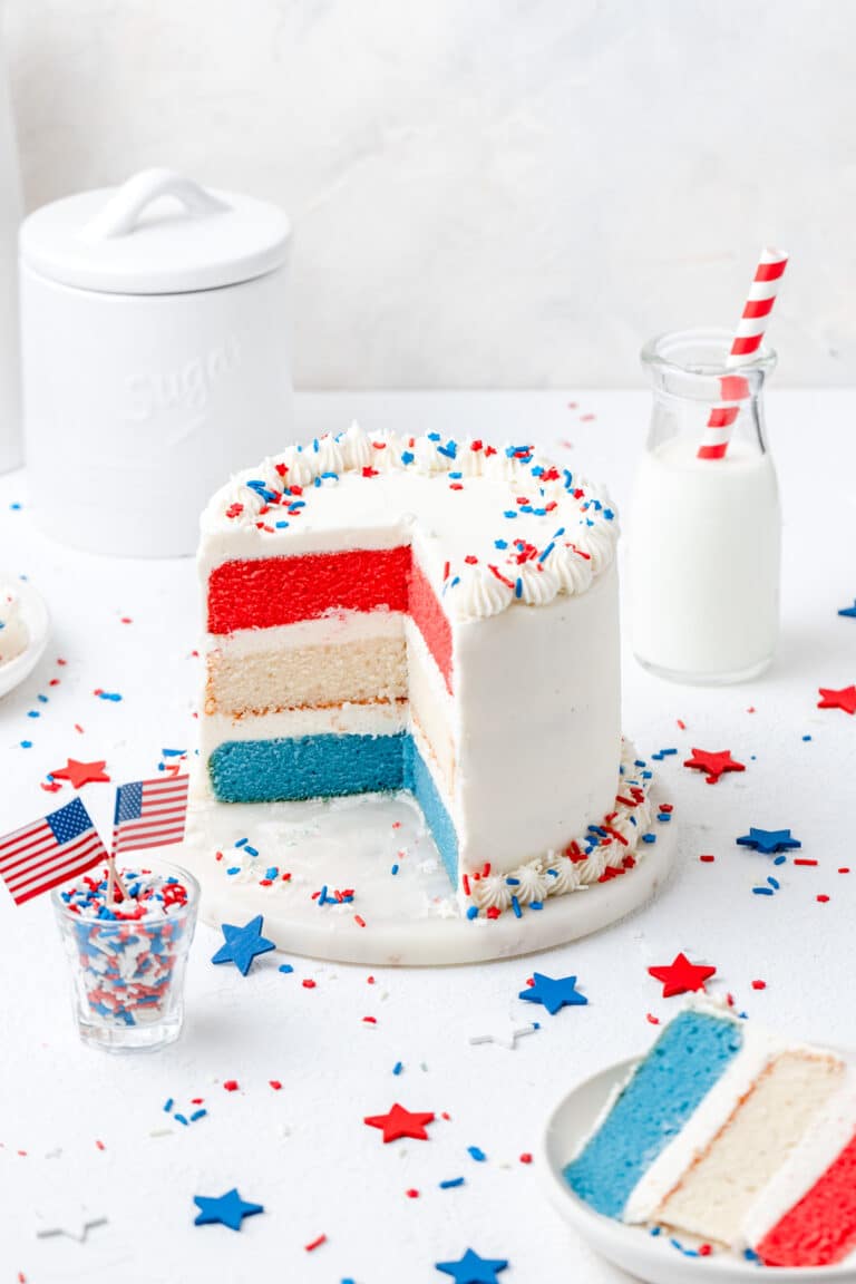 Red, White, & Blue Layer Cake ~ Barley & Sage