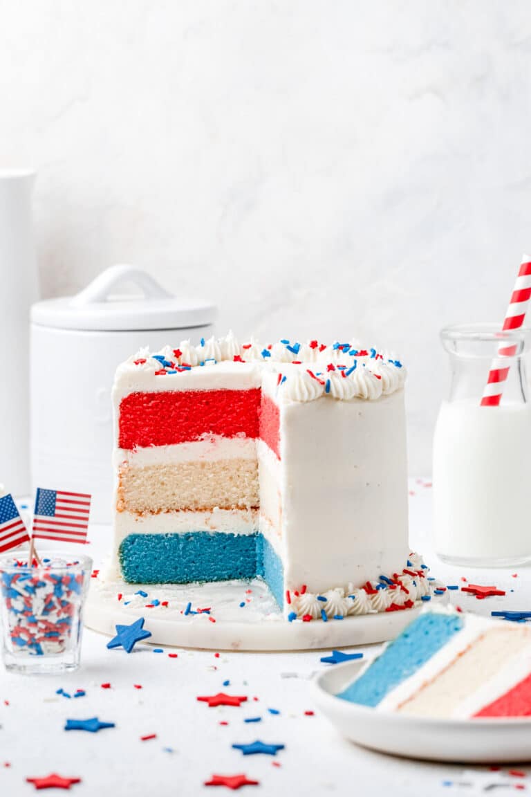 Red, White, & Blue Layer Cake ~ Barley & Sage