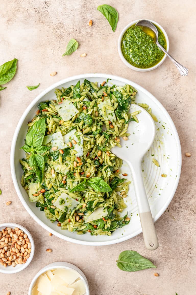 Pesto Orzo ~ Barley & Sage