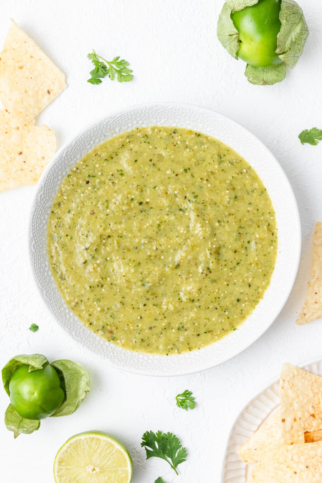 Roasted Tomatillo Salsa Verde ~ Barley & Sage