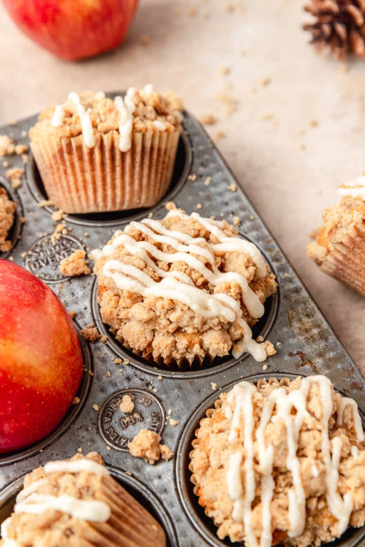 Brown Butter Apple Cider Muffins ~ Barley & Sage