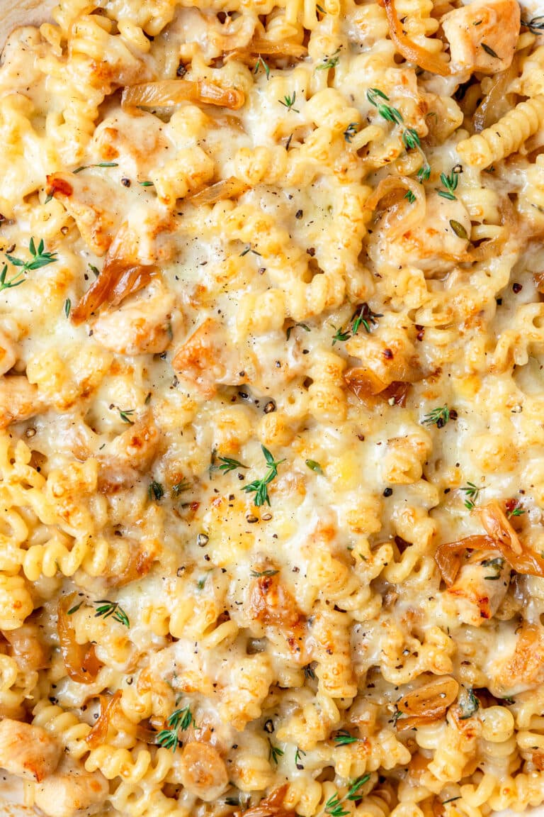 French Onion Chicken Pasta ~ Barley & Sage