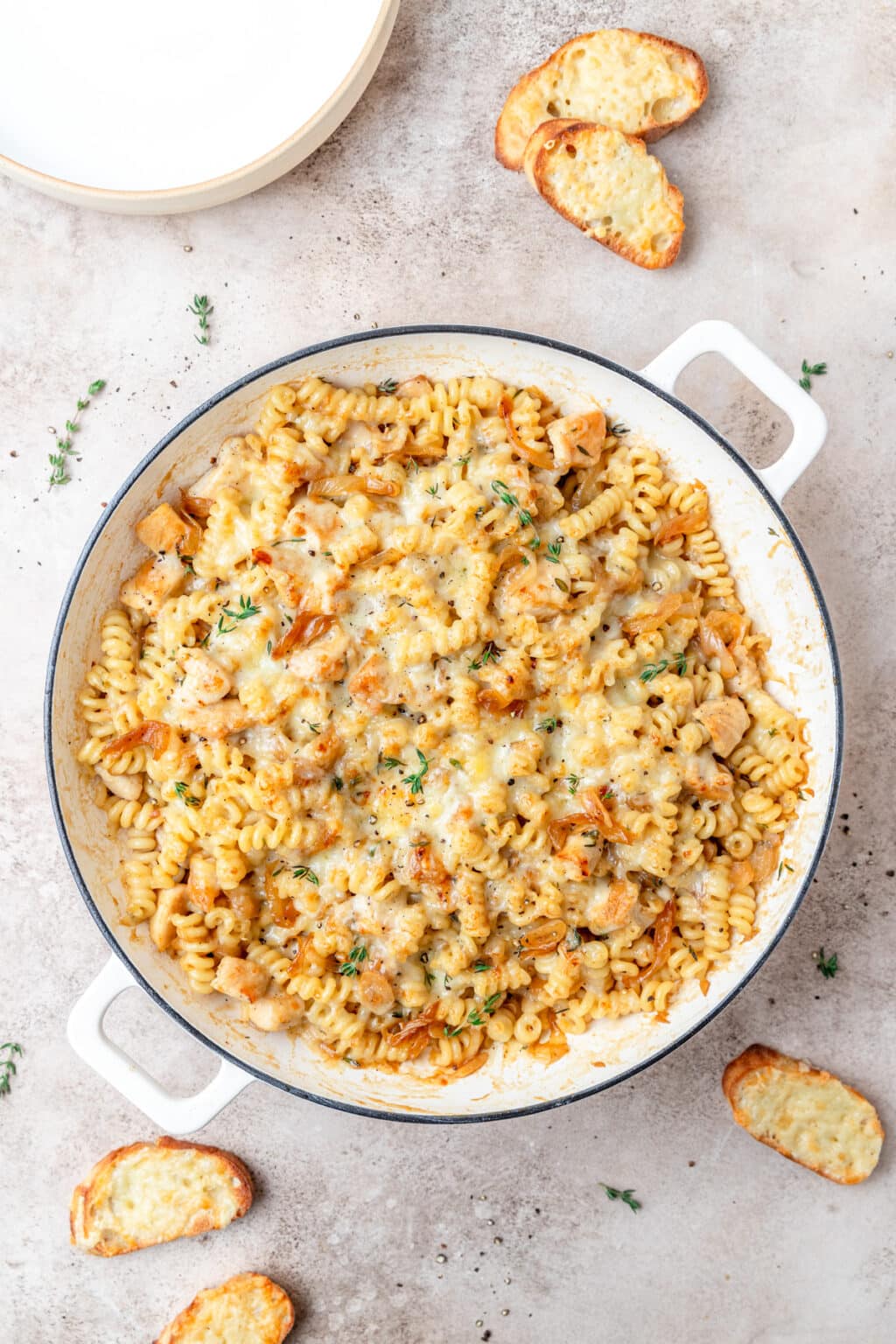 French Onion Chicken Pasta ~ Barley & Sage