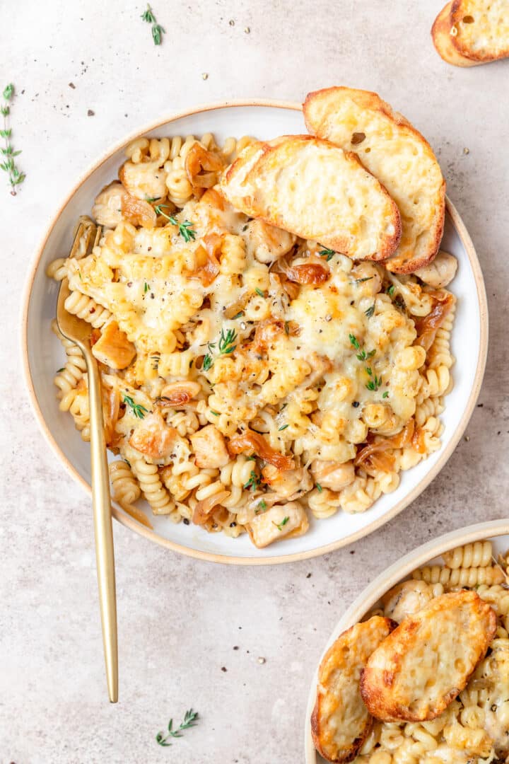French Onion Chicken Pasta ~ Barley & Sage