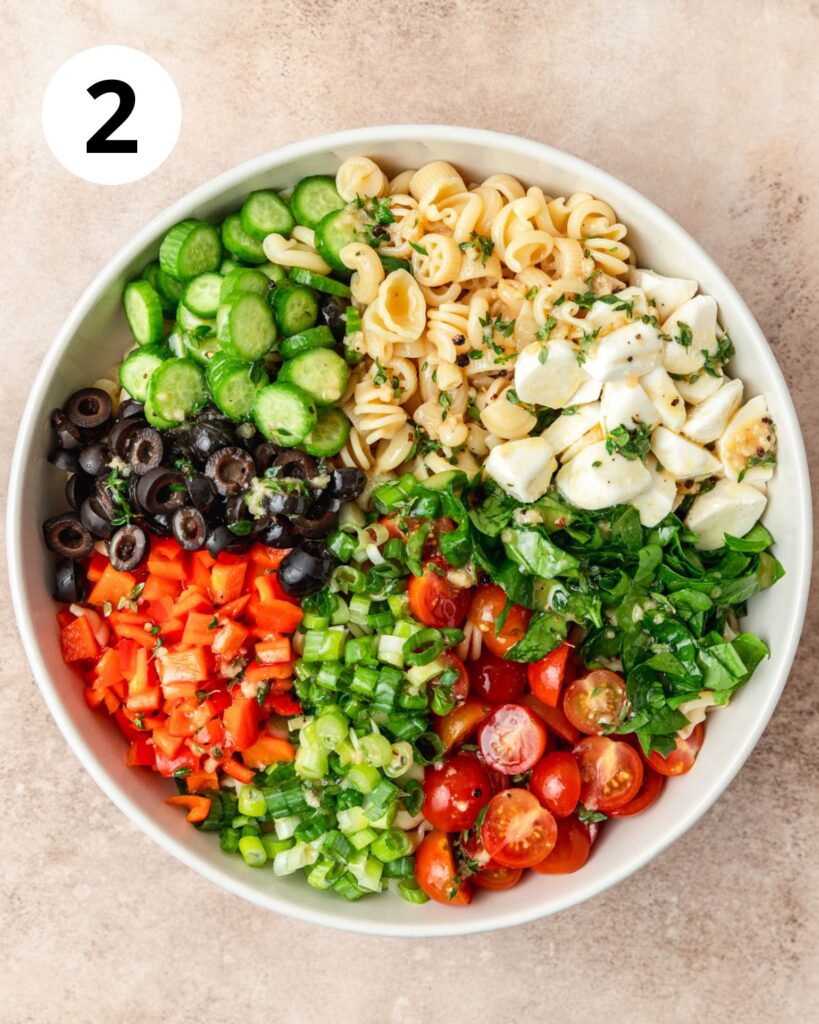 Simple Cold Pasta Salad ~ Barley & Sage