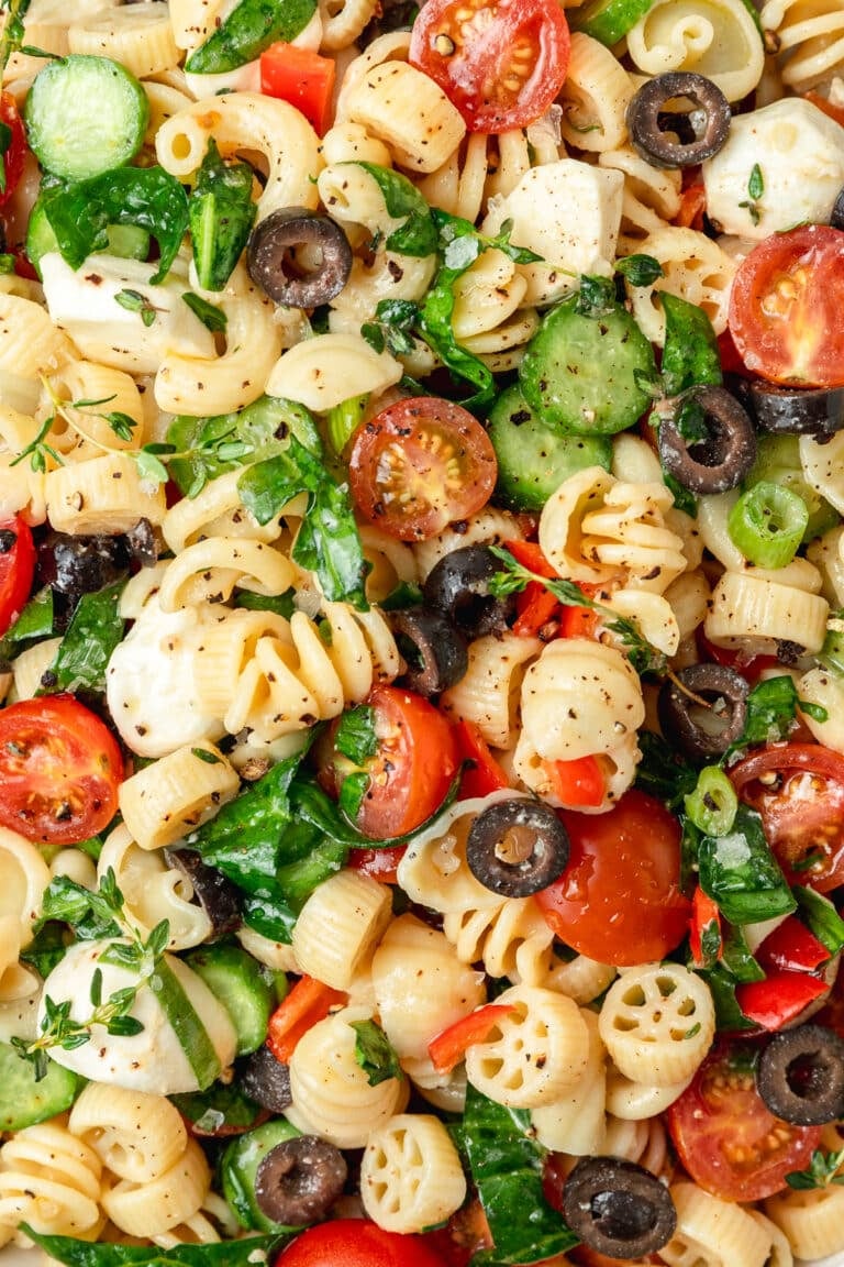 Simple Cold Pasta Salad ~ Barley & Sage