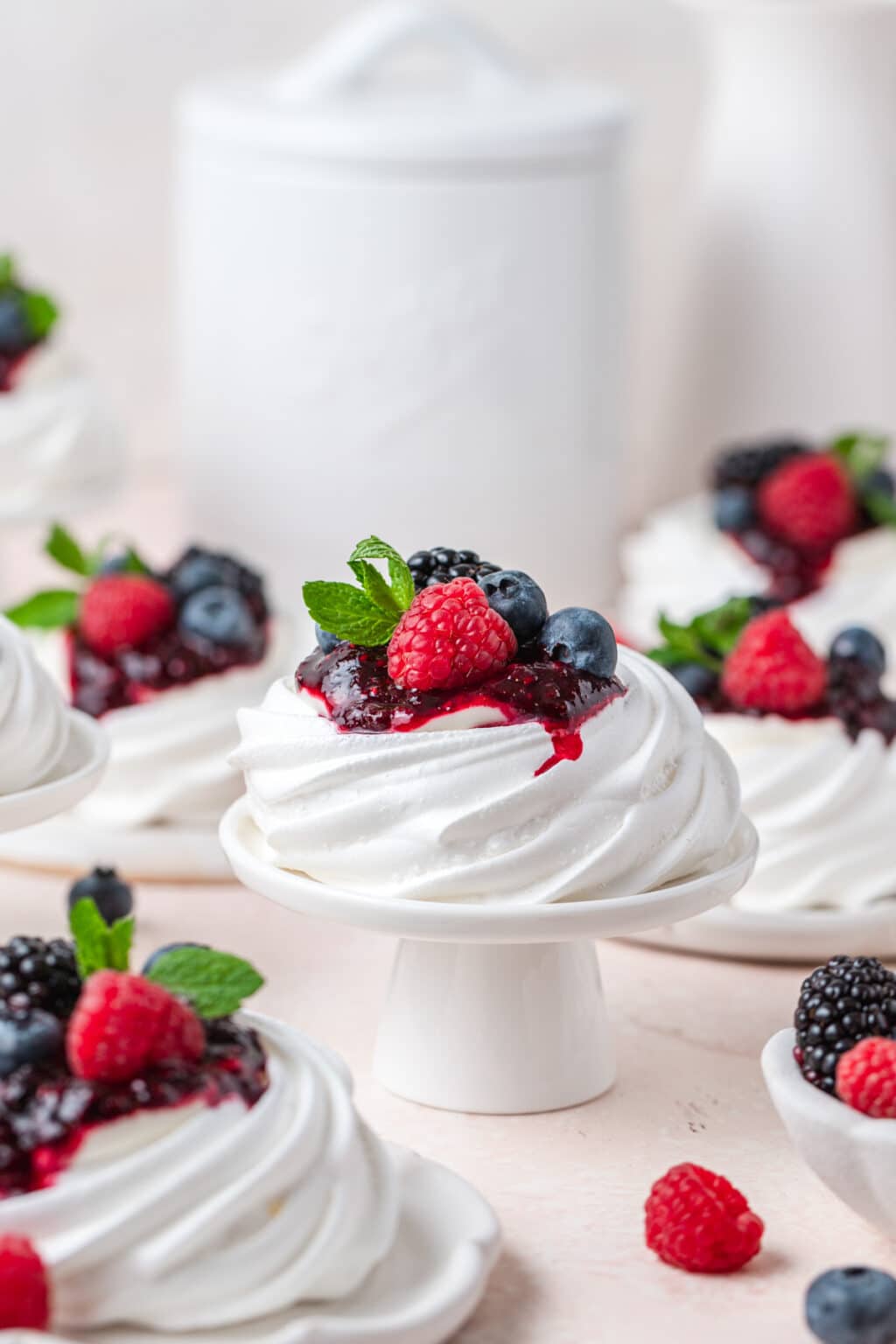 Mini Pavlovas ~ Barley & Sage