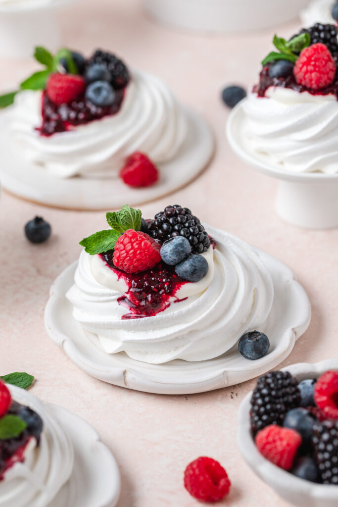 Mini Pavlovas ~ Barley & Sage