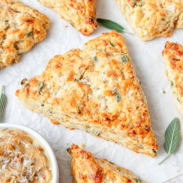 Caramelized Onion & Gruyere Scones ~ Barley & Sage