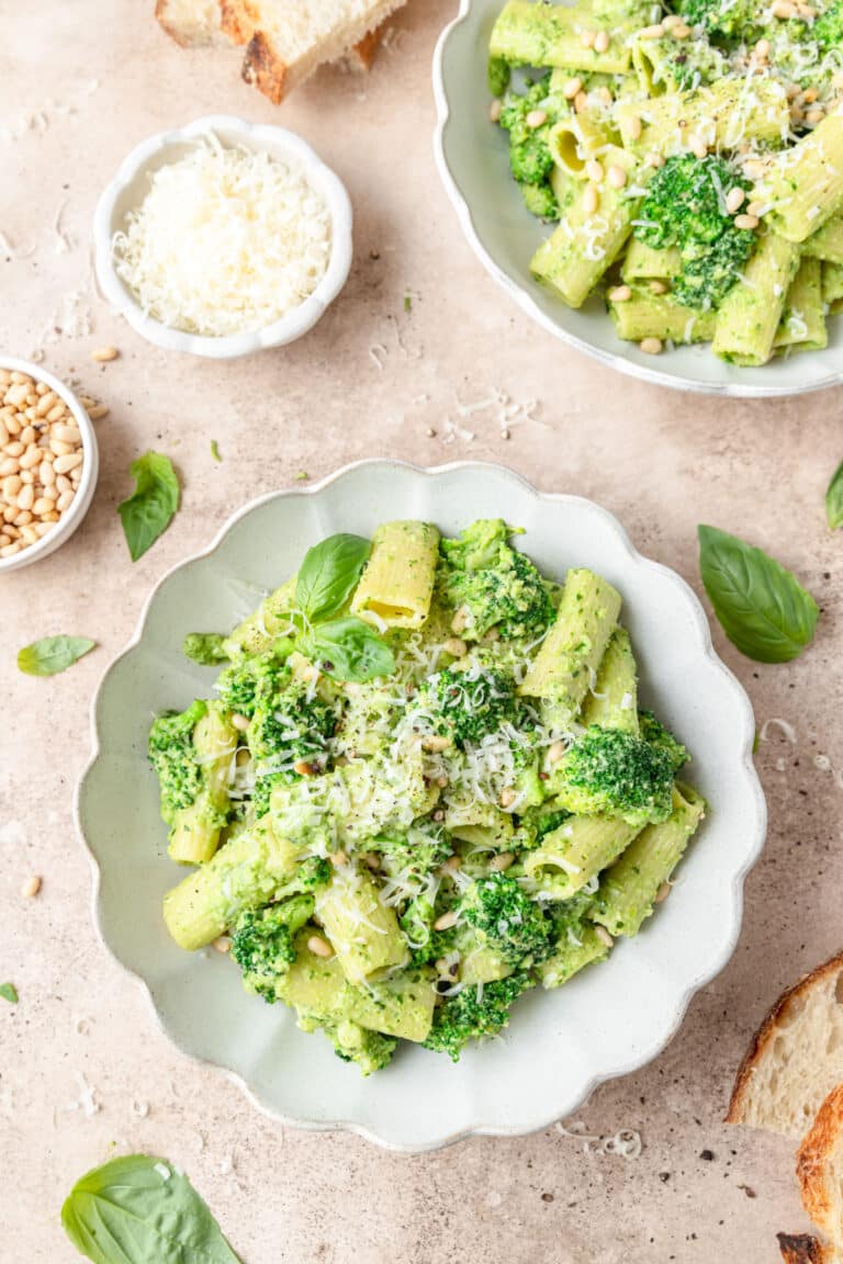Broccoli Pesto Pasta ~ Barley & Sage