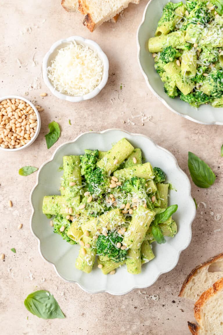 Broccoli Pesto Pasta ~ Barley & Sage