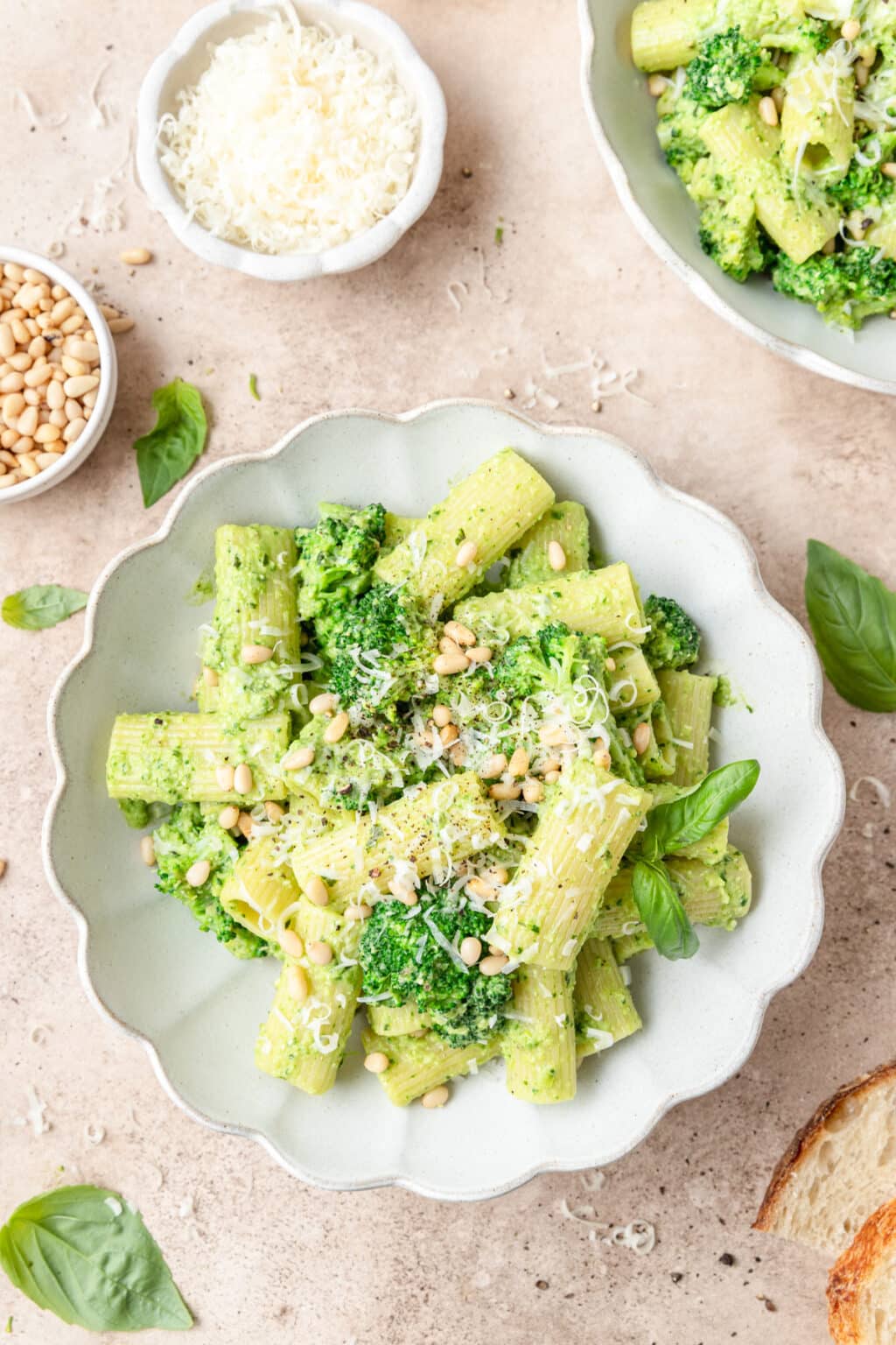 Broccoli Pesto Pasta ~ Barley & Sage