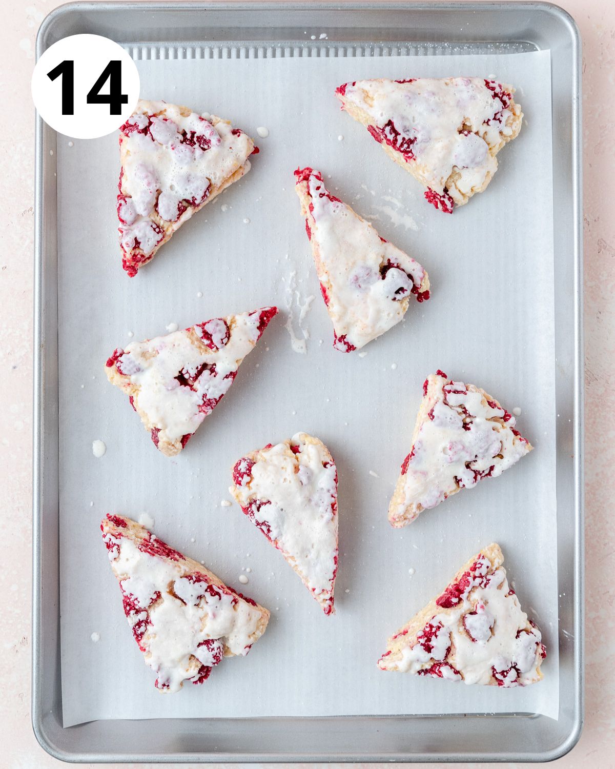 Raspberry Sour Cream Scones ~ Barley & Sage