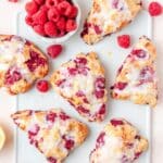 Raspberry Sour Cream Scones ~ Barley & Sage
