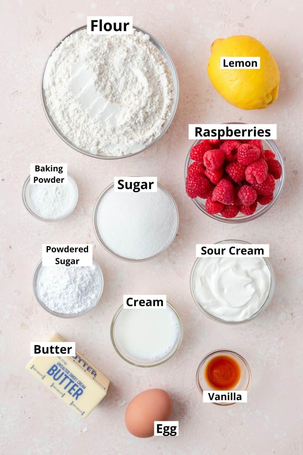 Raspberry Sour Cream Scones ~ Barley & Sage