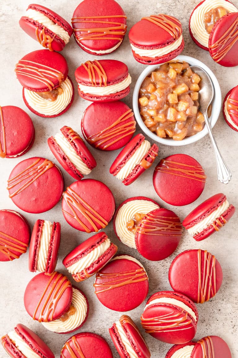 Caramel Apple Pie Macarons ~ Barley & Sage