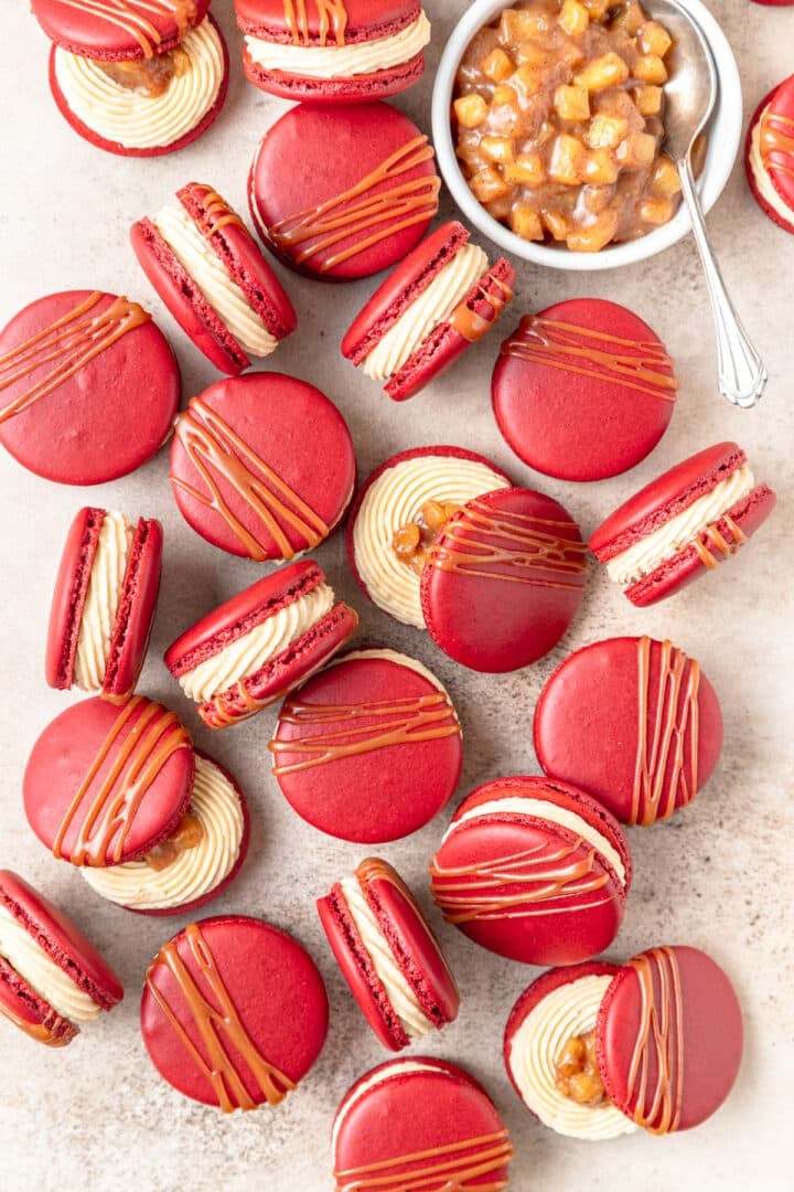 Caramel Apple Pie Macarons ~ Barley & Sage