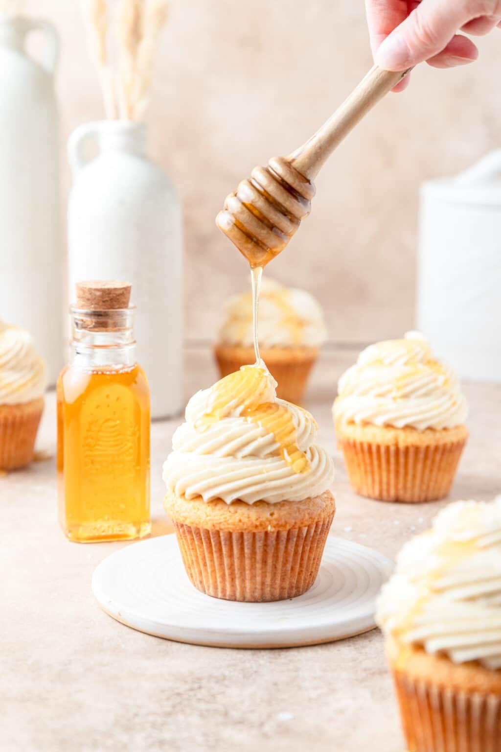 Cornbread Cupcakes with Honey Brown Butter Frosting ~ Barley & Sage