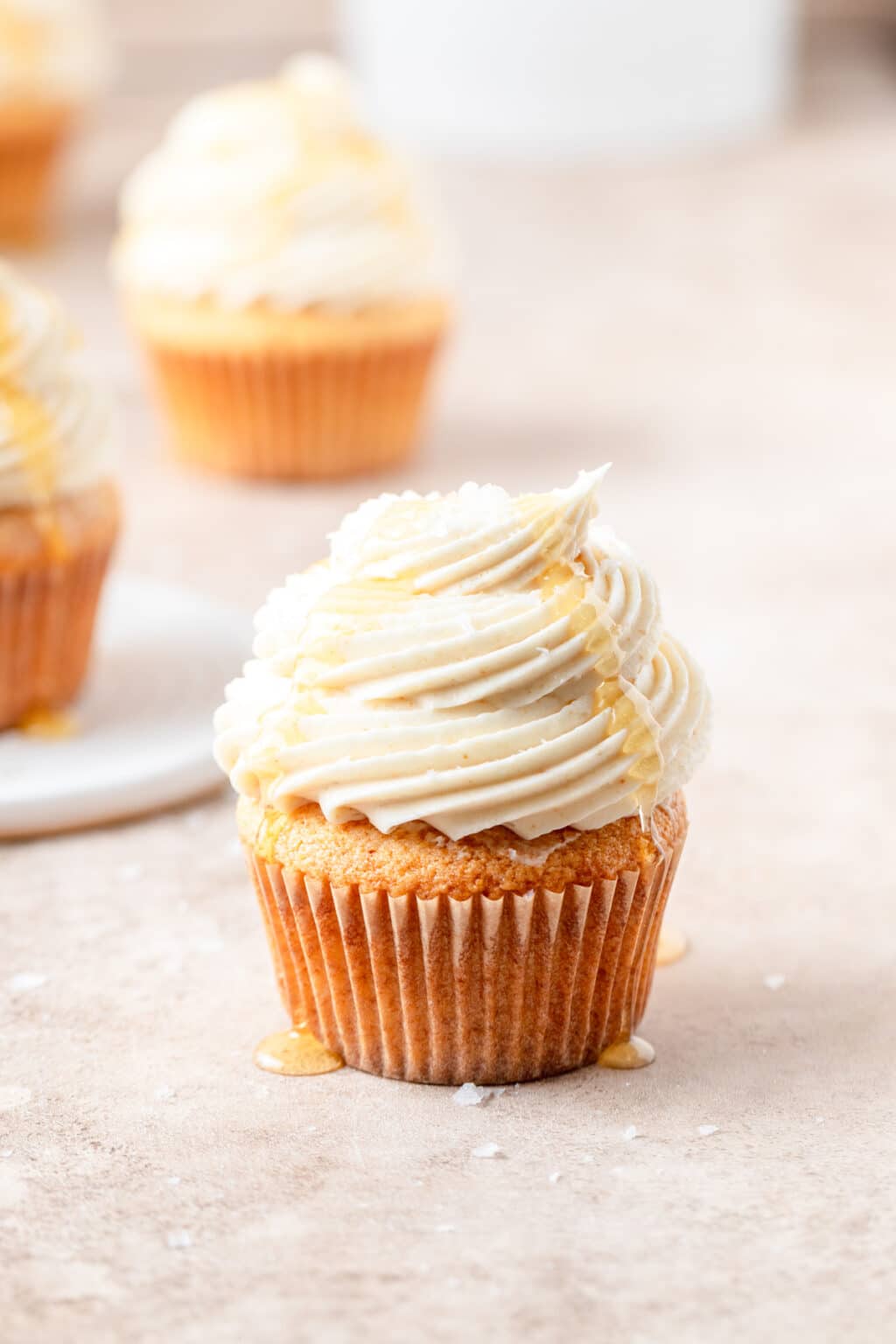 Cornbread Cupcakes with Honey Brown Butter Frosting ~ Barley & Sage
