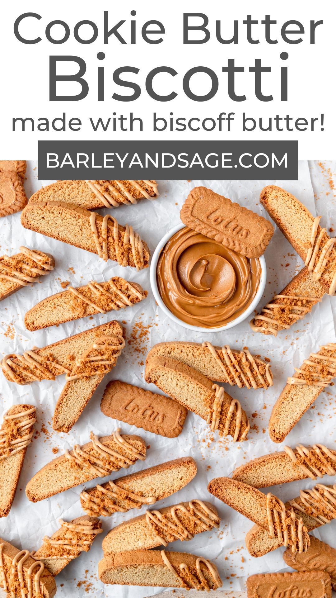 Cookie Butter Biscotti ~ Barley & Sage