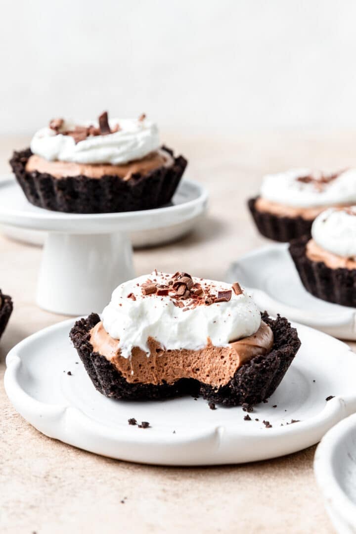Mini Chocolate Mousse Tarts ~ Barley & Sage