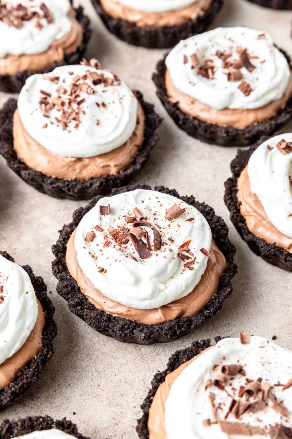 Mini Chocolate Mousse Tarts ~ Barley & Sage