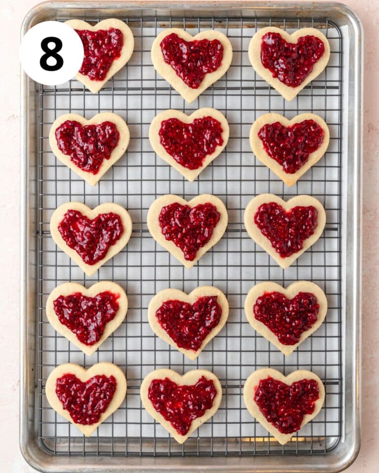Heart Shaped Raspberry Linzer Cookies Recipe ~ Barley & Sage